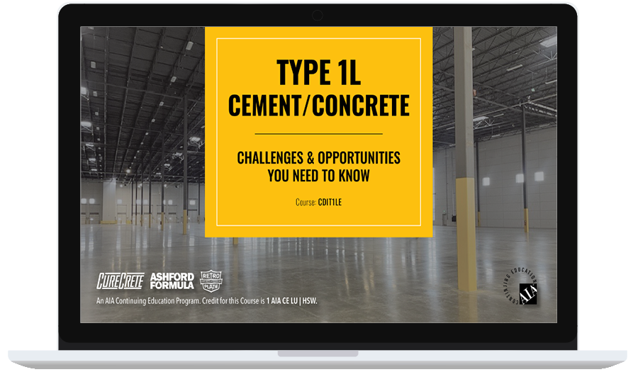 Curecrete Announces New Online AIA Course for Type 1L Cement/Concrete ...