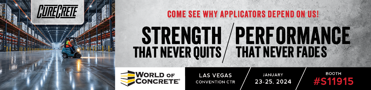 Join Curecrete at World of Concrete 2024! - Curecrete Distribution, Inc.